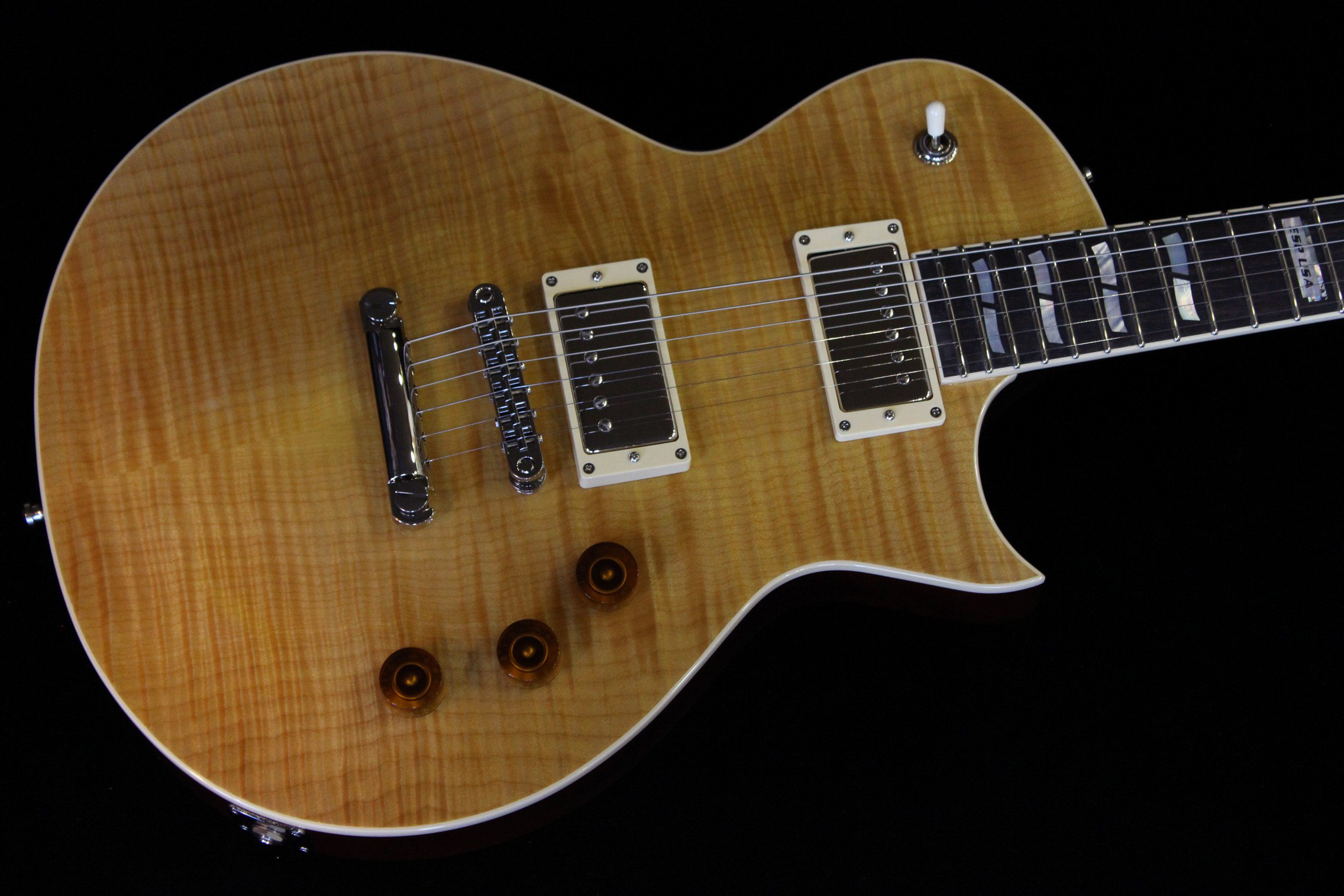 ESP USA Eclipse SD FM Vintage Natural (SN: US15096) | Gino Guitars