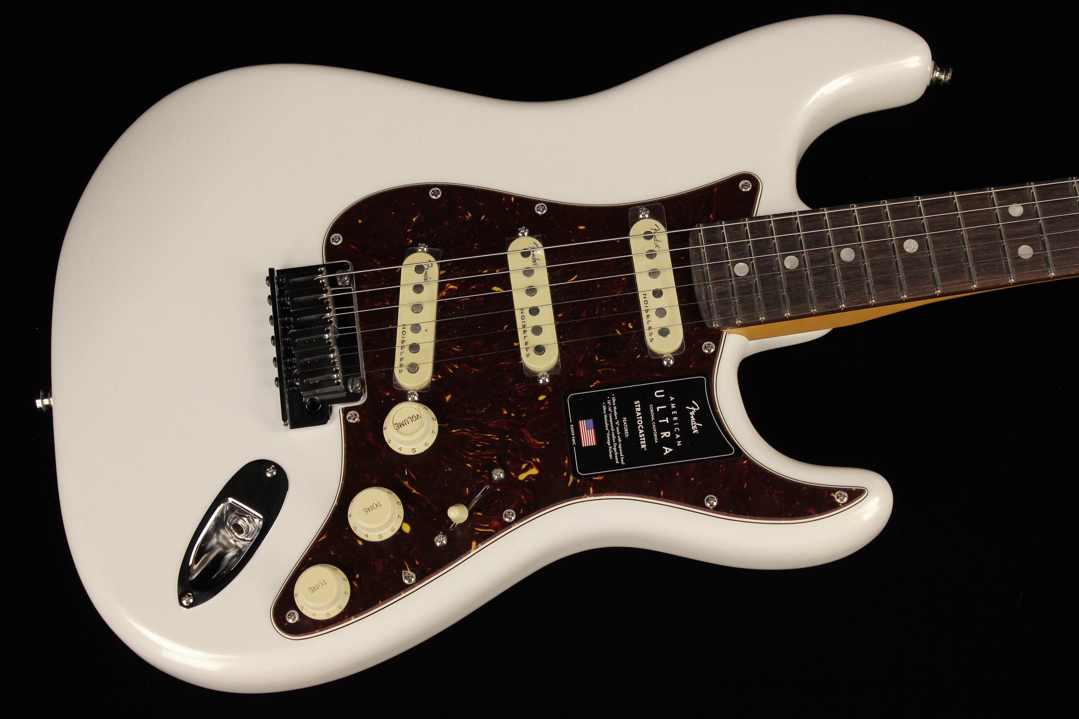 Fender American Ultra Stratocaster Artic Pearl (SN: US21016922) | Gino ...