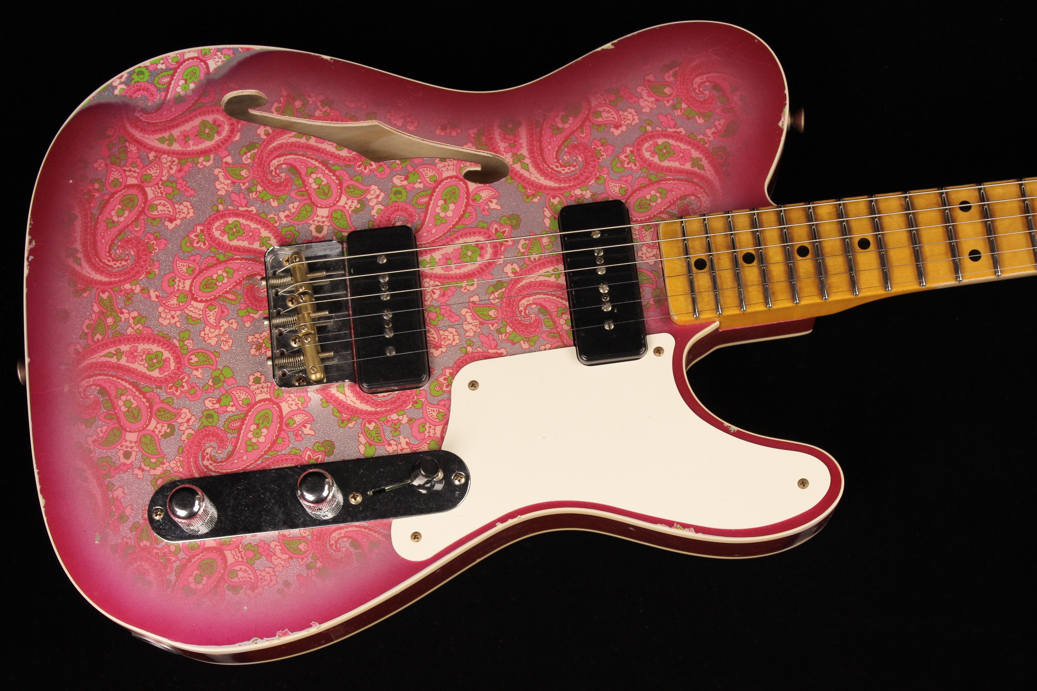 Fender Custom Limited Edition Dual P90 Tele Relic Aged Pink Paisley (SN ...