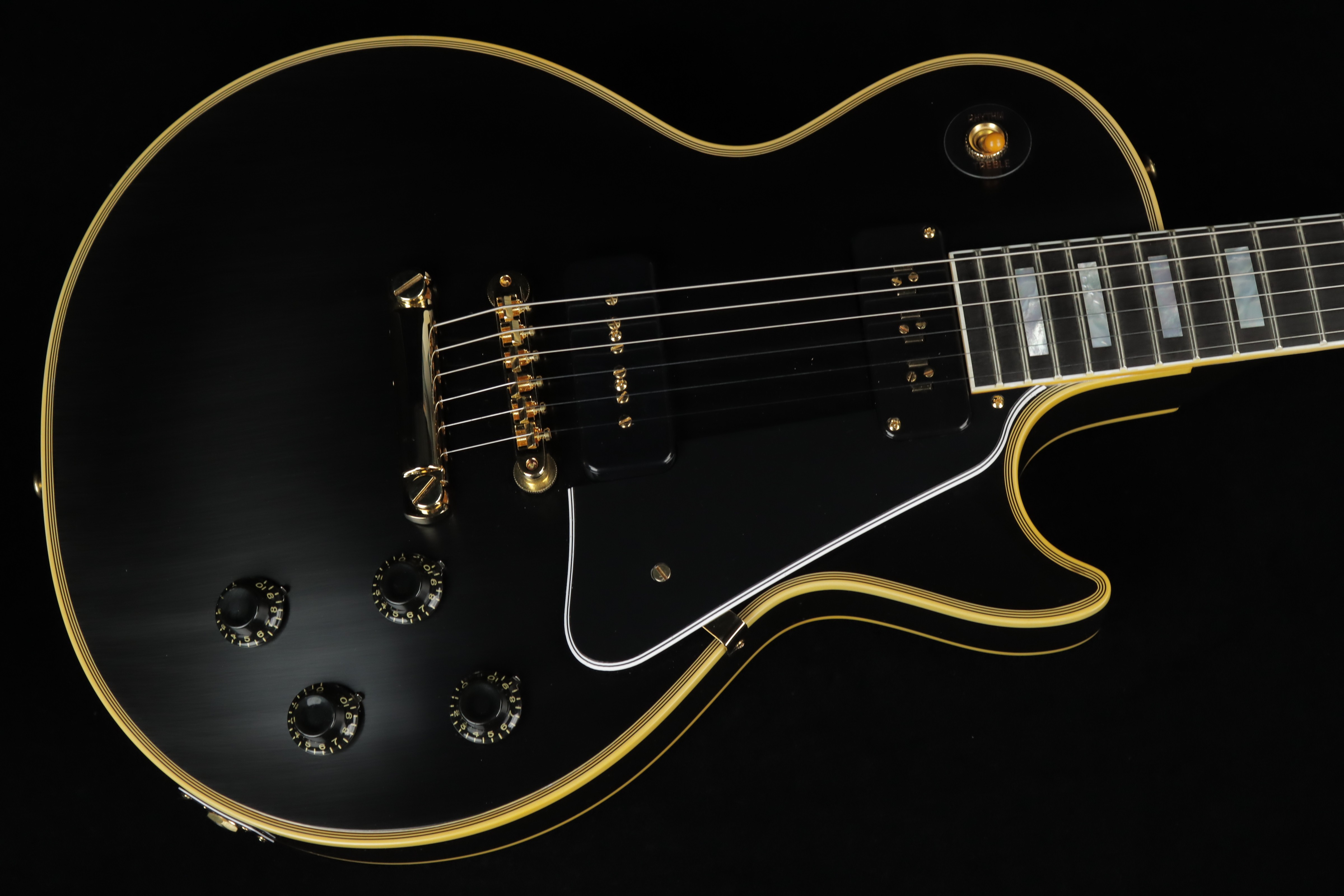 Gibson Custom 1954 Les Paul Custom Staple Pickup Reissue VOS Ebony (SN ...