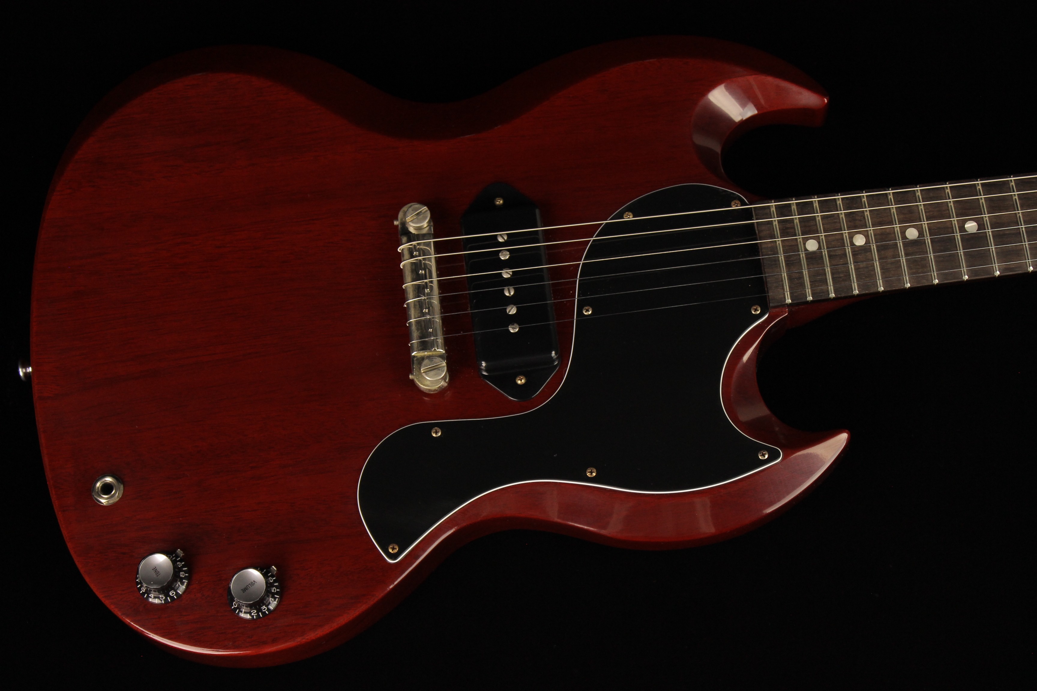 Gibson Custom 1963 SG Junior Reissue Lightning Bar VOS Cherry Red (SN ...