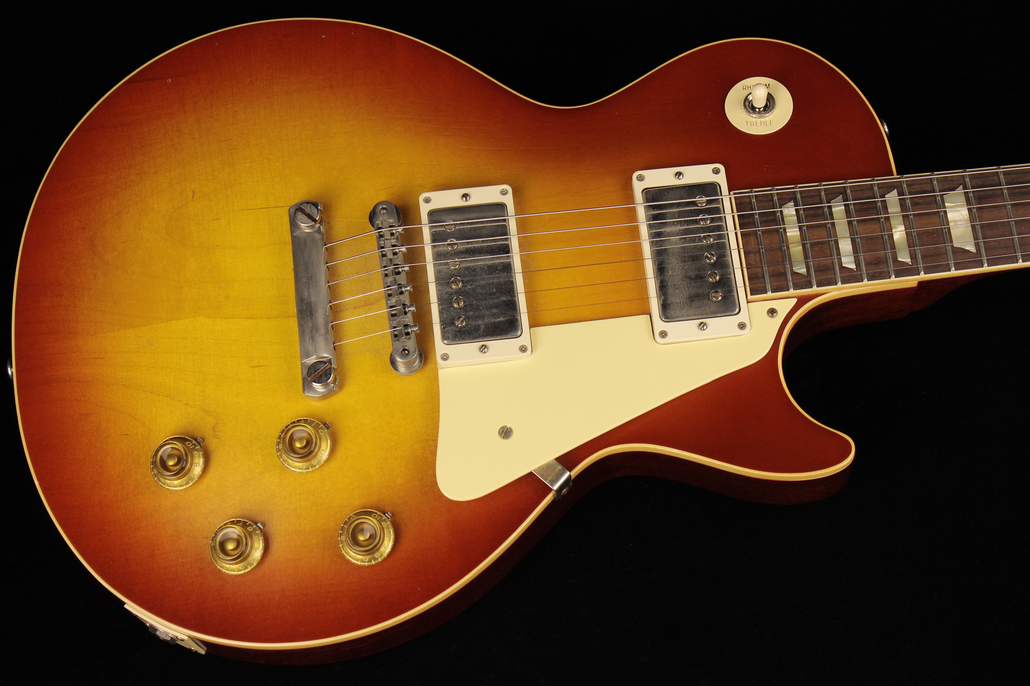Gibson Custom Murphy Lab 1958 Les Paul Standard Reissue Ultra Light Aged Washed Cherry Sunburst ...