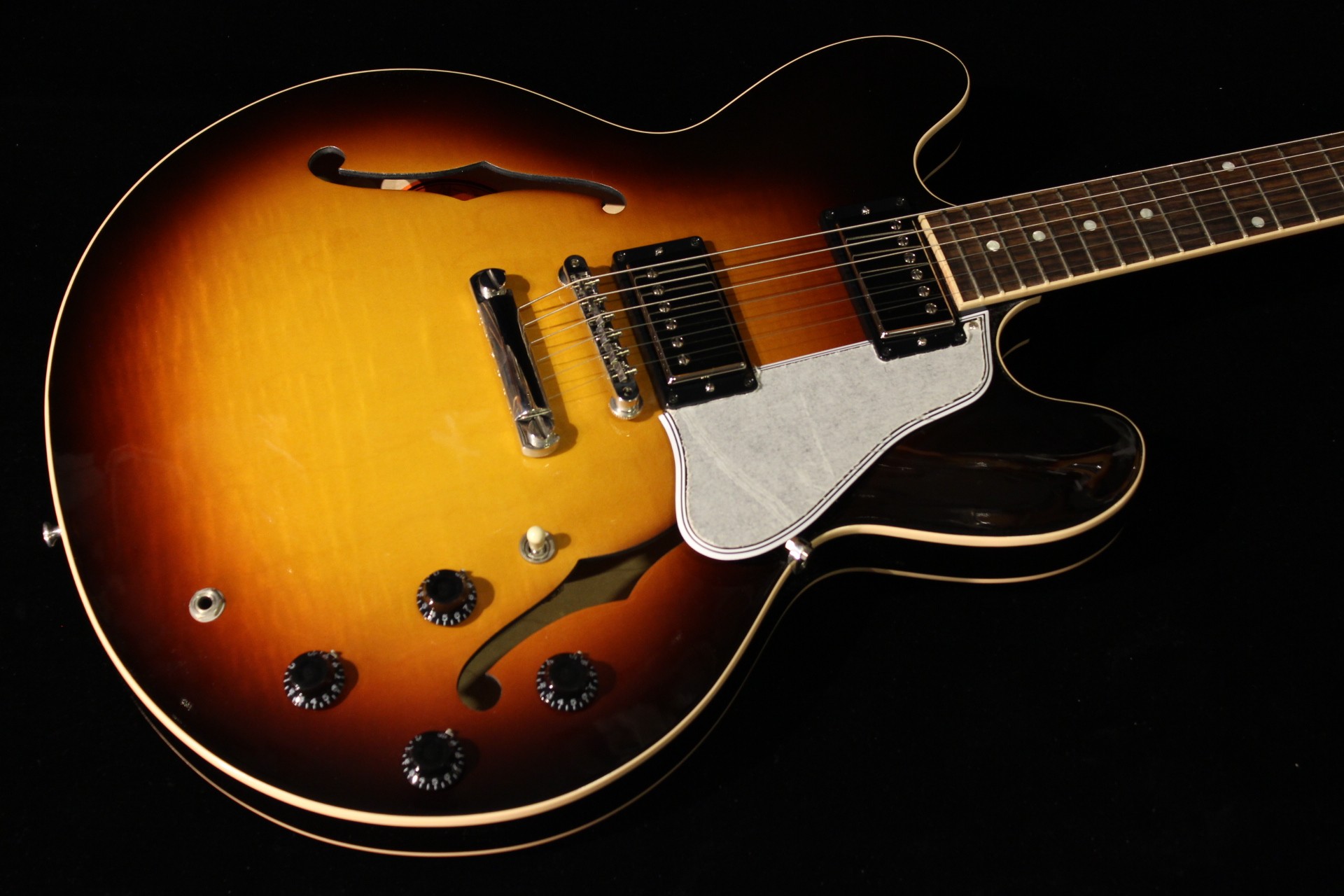 Gibson Memphis ES-335 Dot Figured Triburst (SN: 11212703) | Gino Guitars