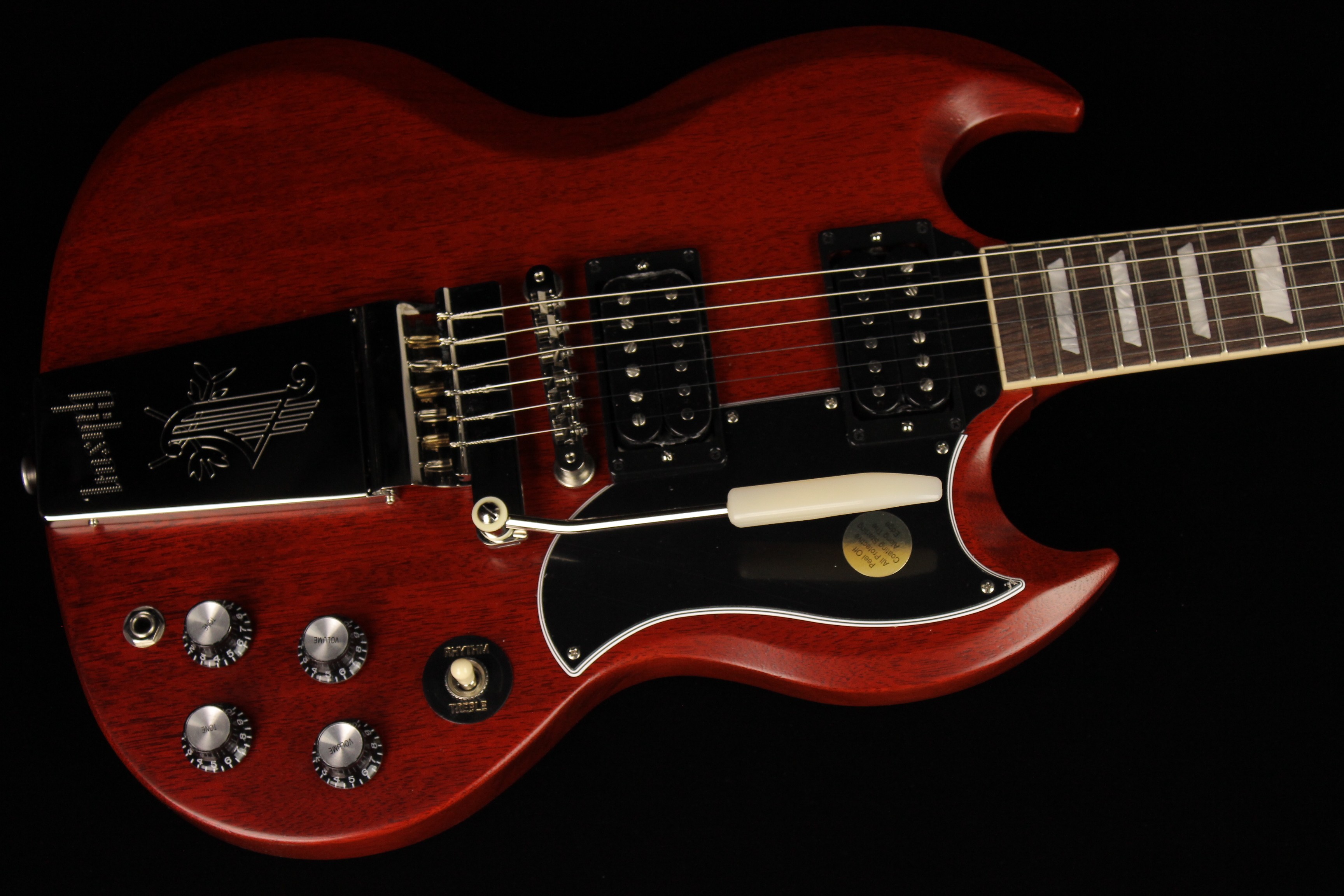 Gibson SG Standard '61 Faded Maestro Vibrola Vintage Cherry (SN: 216620288) | Gino Guitars