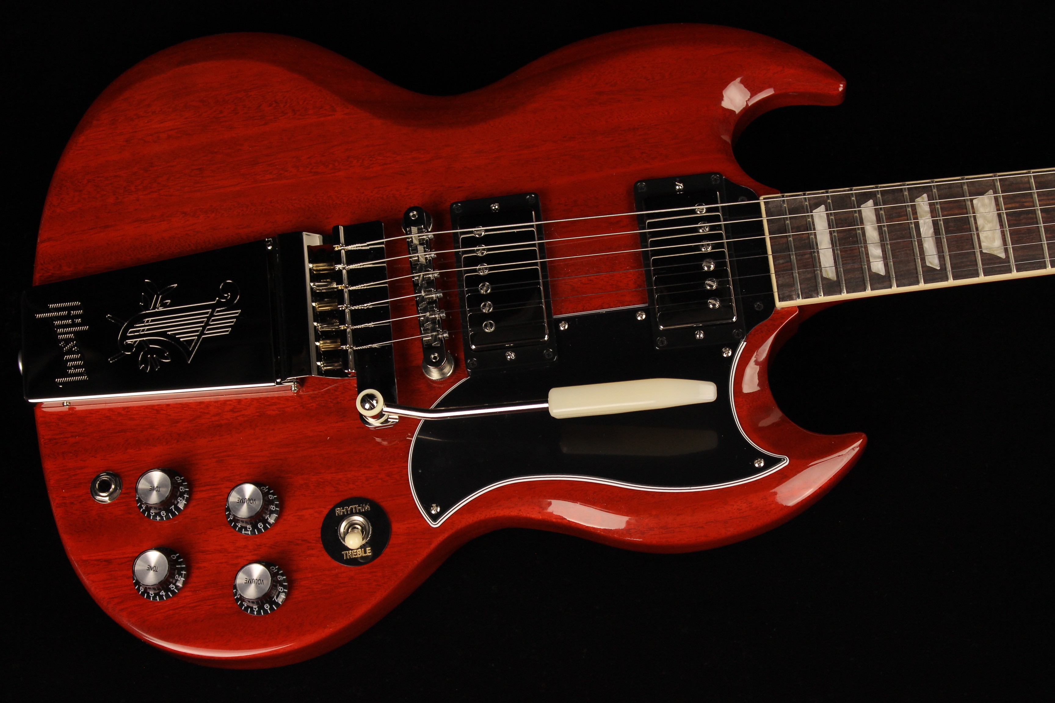 Gibson SG Standard '61 Maestro Vibrola Vintage Cherry (SN: 231330348) | Gino Guitars