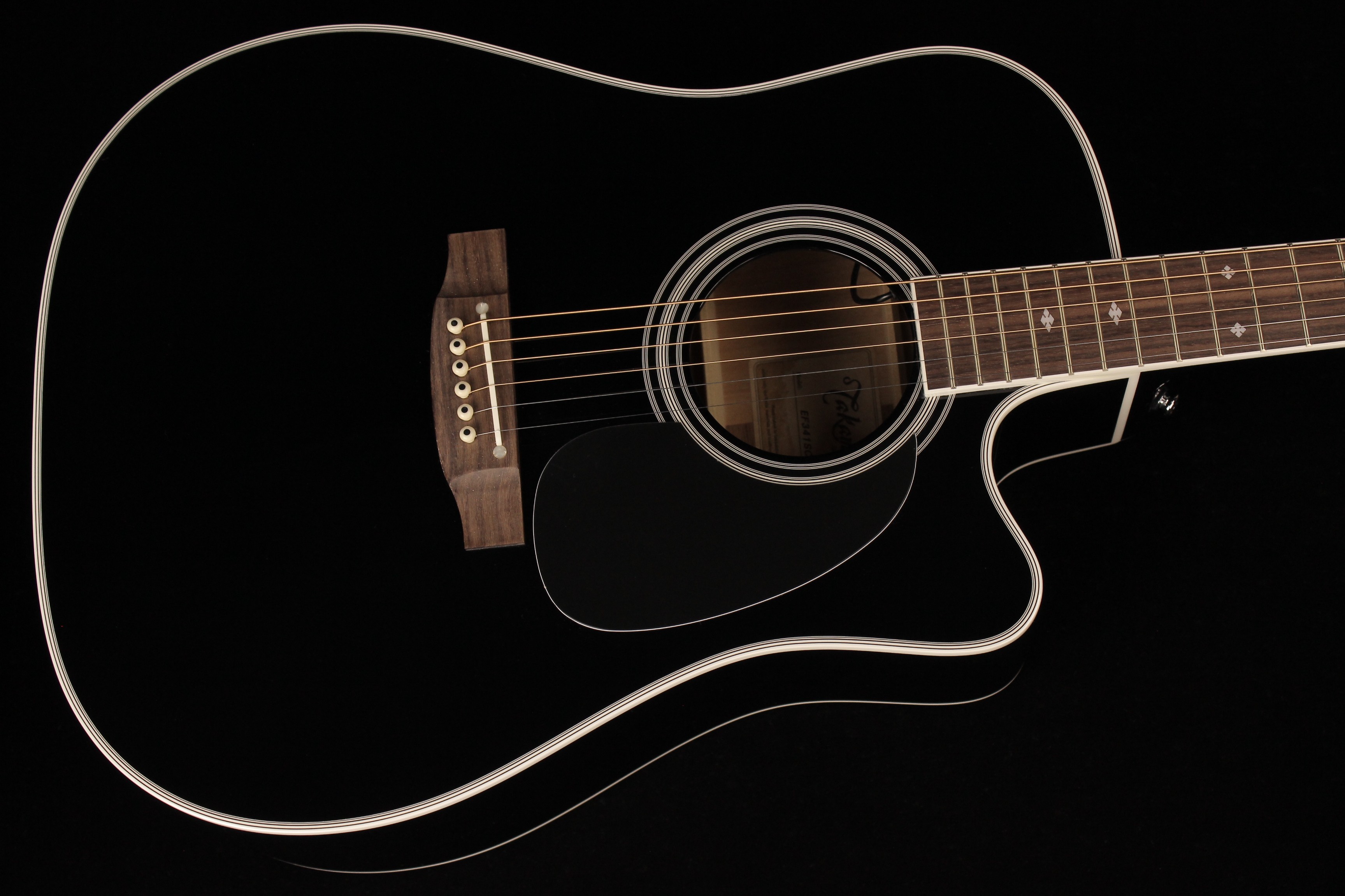 Takamine EF341SC Legacy Series Black (SN: 60090689) | Gino Guitars