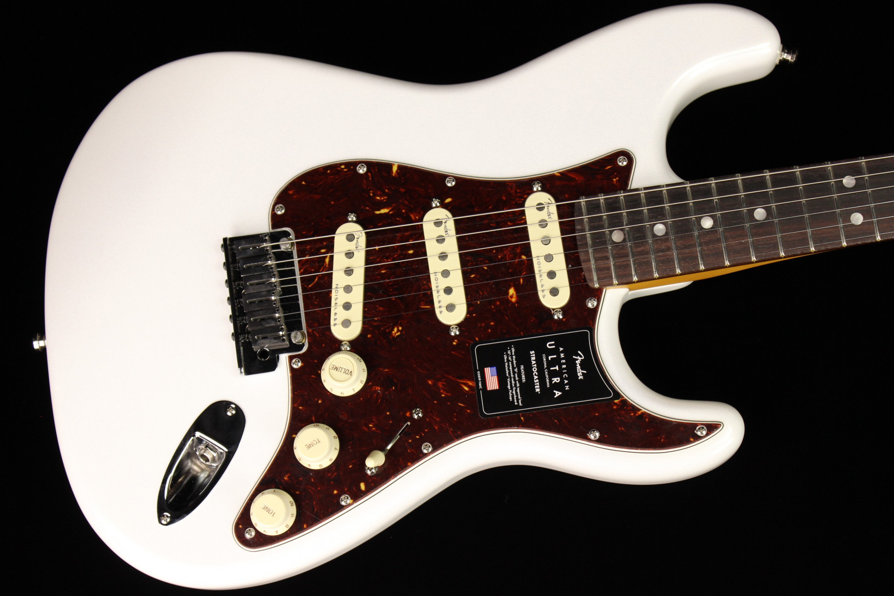 Fender American Ultra Stratocaster Artic Pearl (SN: US210011149) | Gino ...