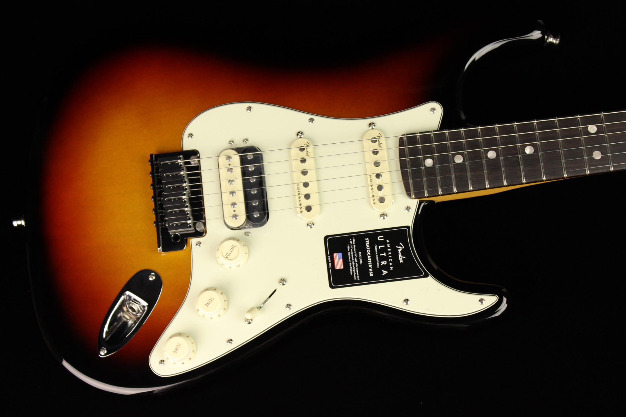 Fender American Ultra Stratocaster HSS Ultraburst (SN: US210023629 ...