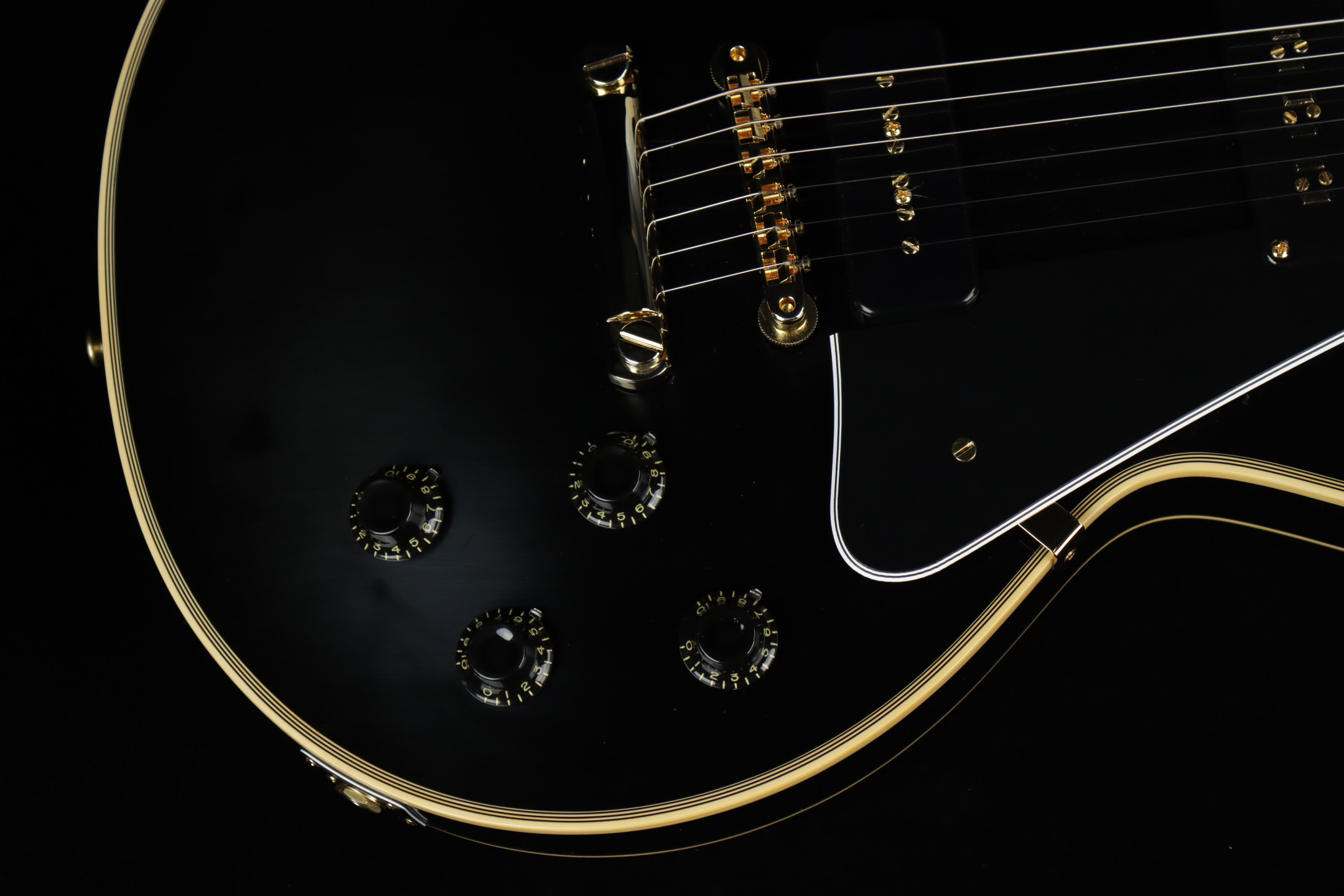 Gibson Custom 1954 Les Paul Custom Staple Pickup Reissue VOS Ebony (SN ...