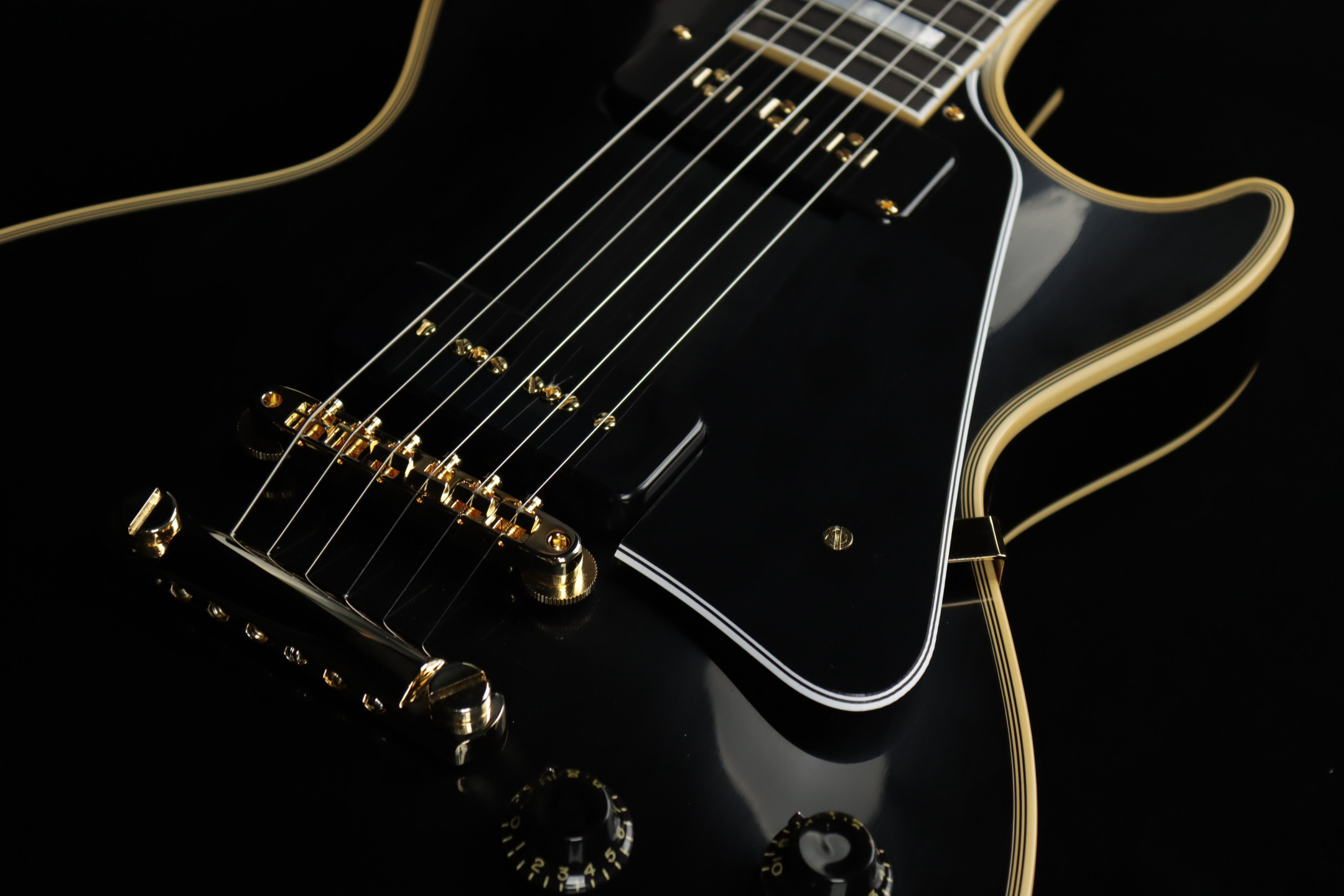 Gibson Custom 1954 Les Paul Custom Staple Pickup Reissue VOS Ebony (SN ...