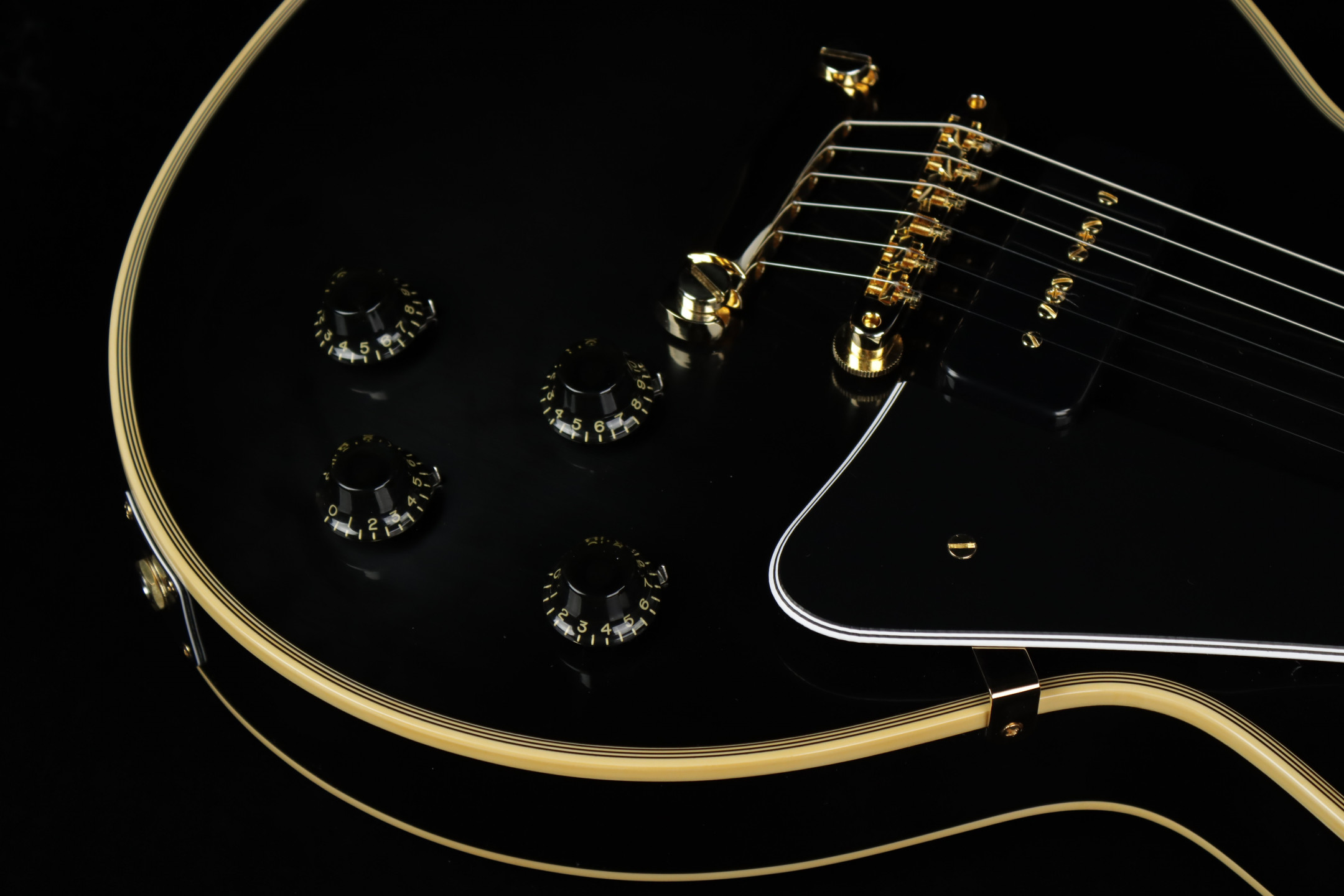 Gibson Custom 1954 Les Paul Custom Staple Pickup Reissue VOS Ebony (SN ...